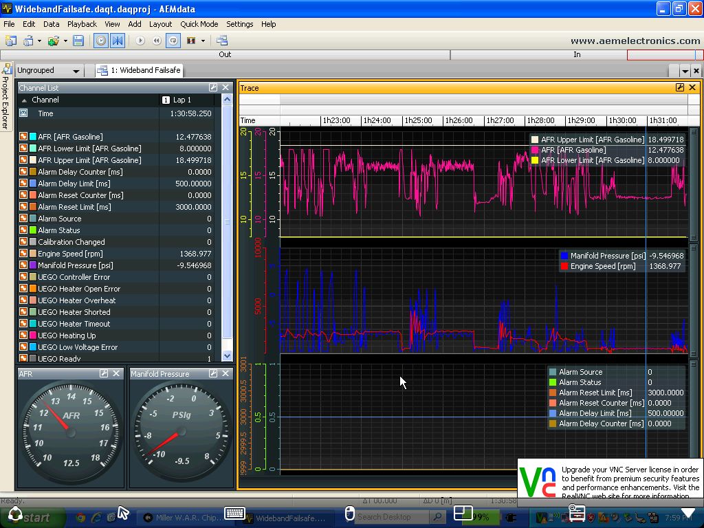 aem wideband boost/afr failsafe and data logging
