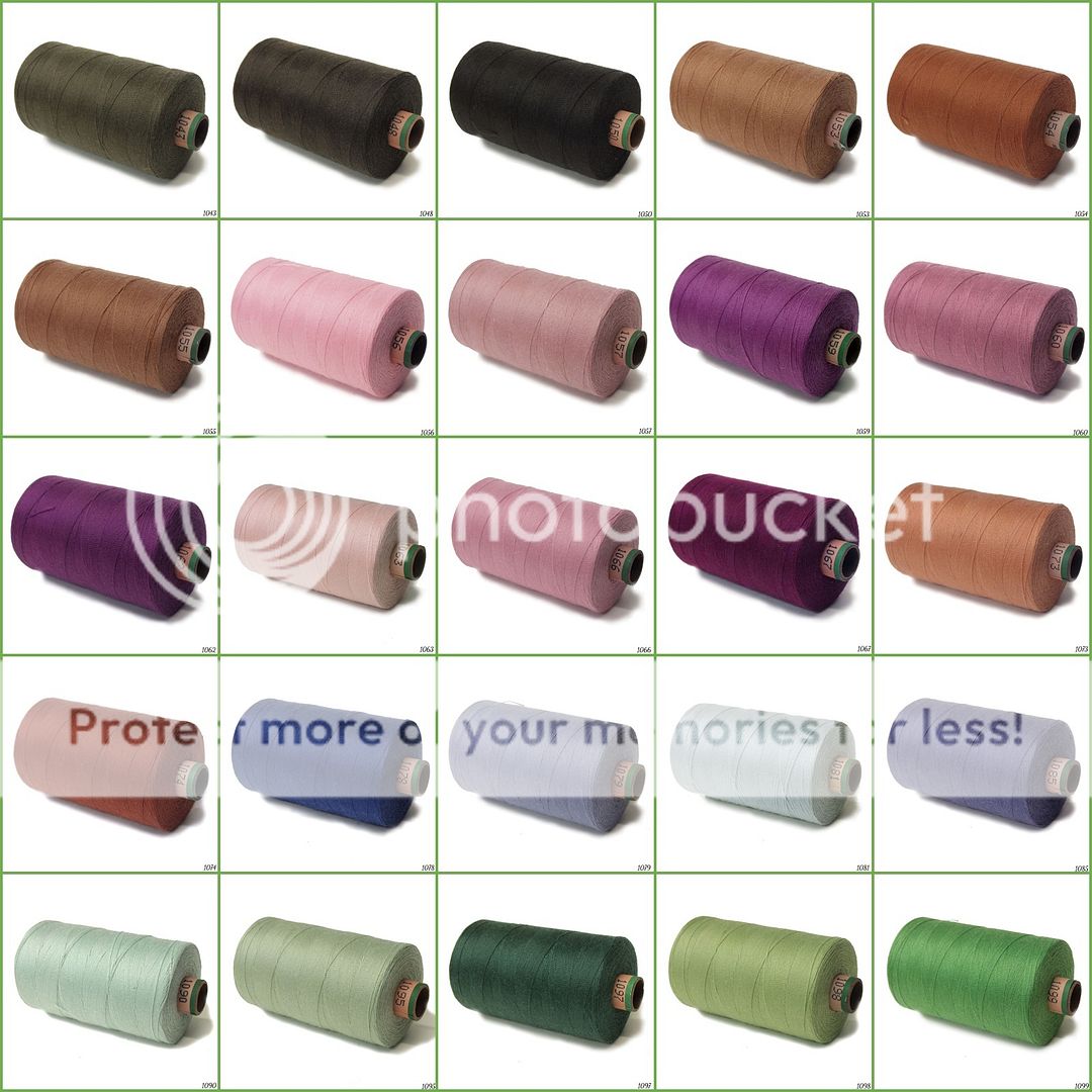 Amann 100% Polyester Core-Spun Sewing Thread Sabac 80 1000M Color 20 ...